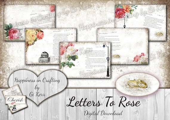 Letters to Rose Instant Digital Download Printable Digital - Etsy