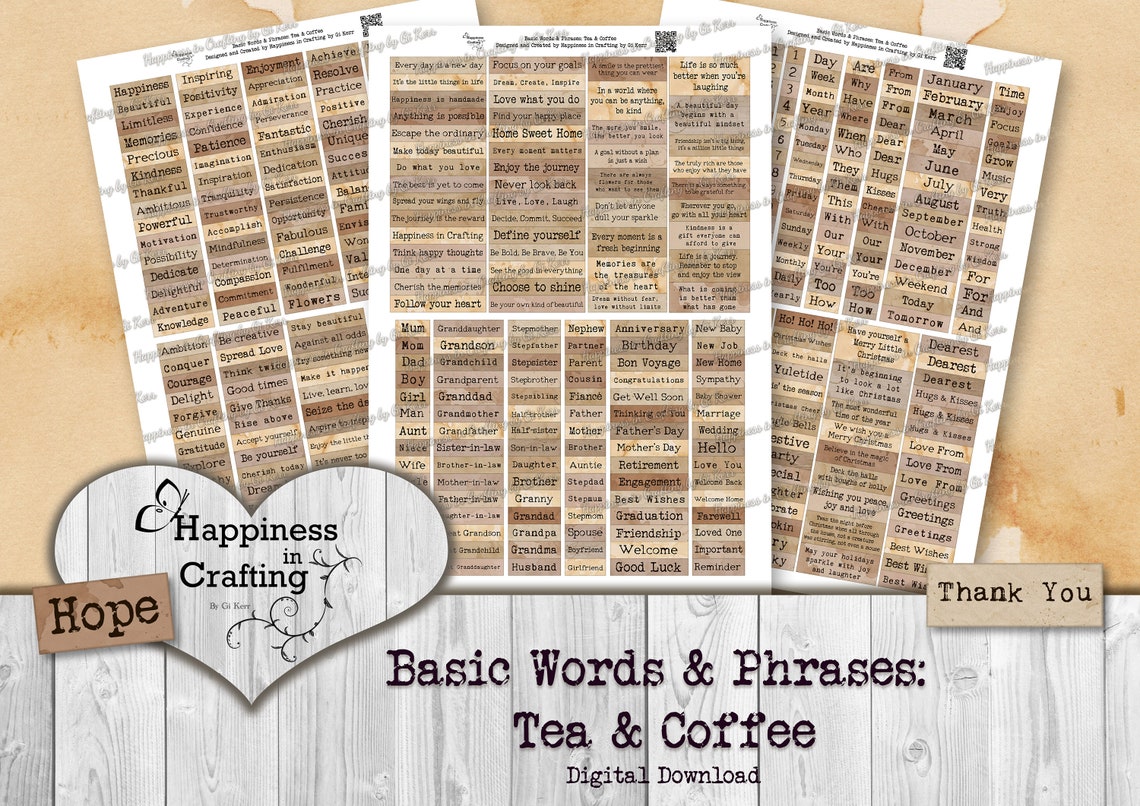 Basic Words & Phrases: Tea and Coffee - 440 Words and Phrases Total ...