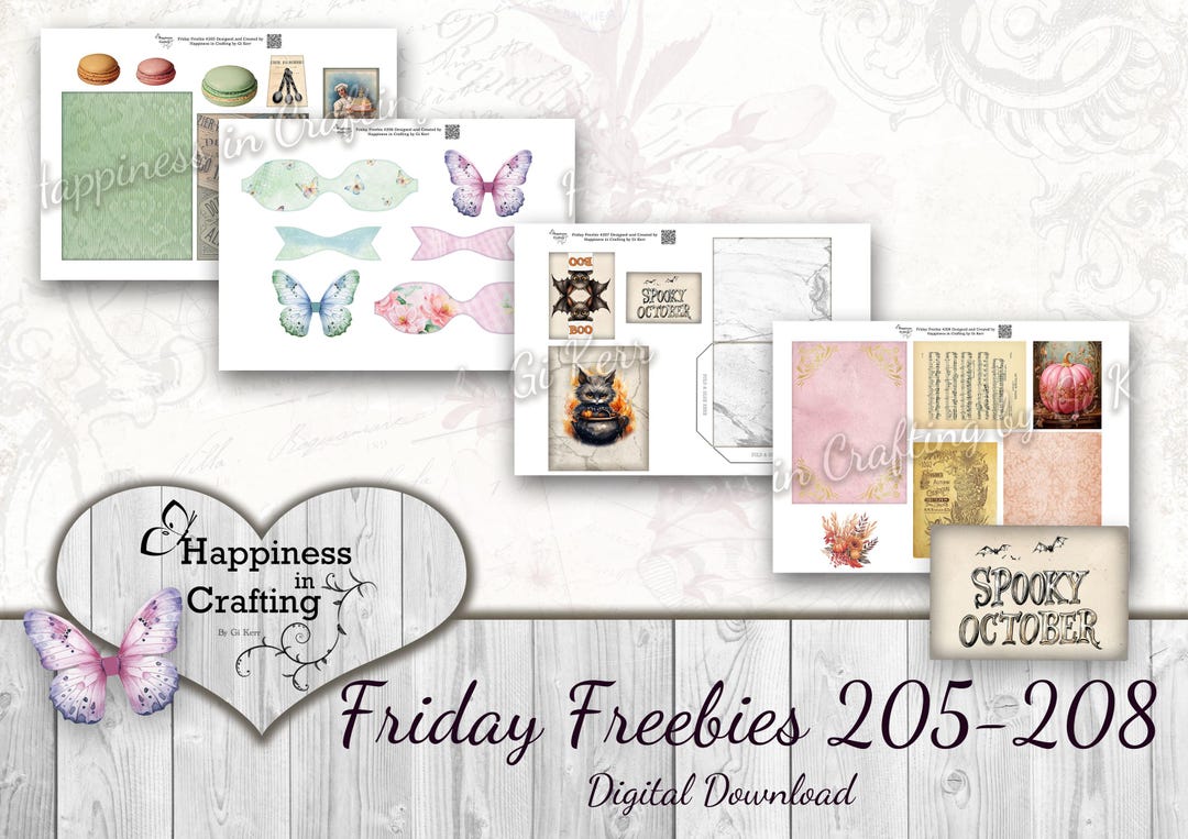 Friday Freebies 205-208 - Instant Digital Download - Etsy