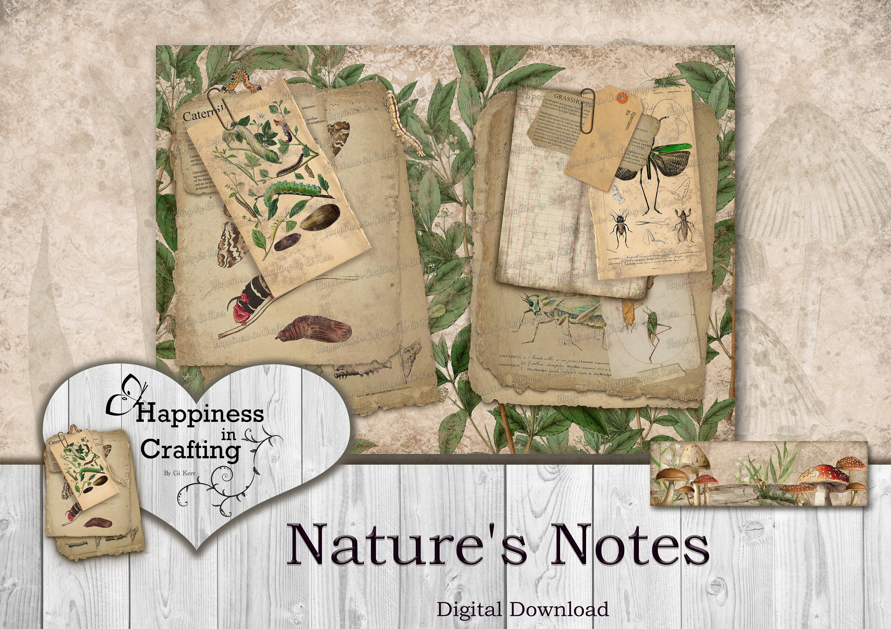 Nature's Notes - Instant Digital Download, Printable, Digital Kit for ...