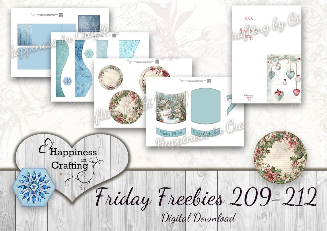 Friday Freebies 209-212 - Instant Digital Download - Etsy