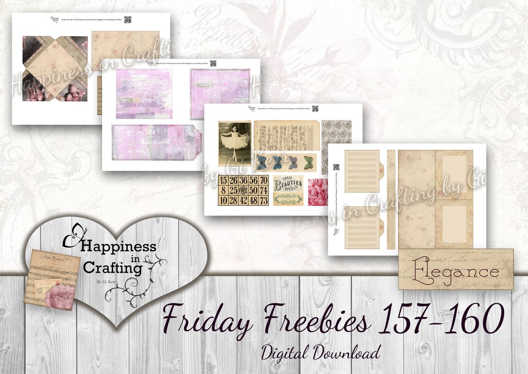 Friday Freebies 157-160 - Instant Digital Download - Etsy
