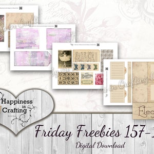 Friday Freebies 157-160 - Instant Digital Download - Etsy