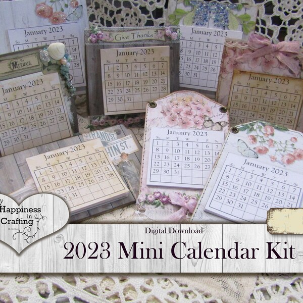 Mini Calendar - Etsy