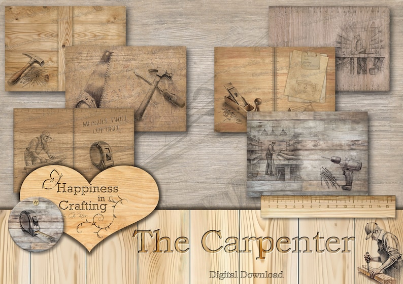 The Carpenter - Instant Digital Download, Printable, Digital Kit for ...