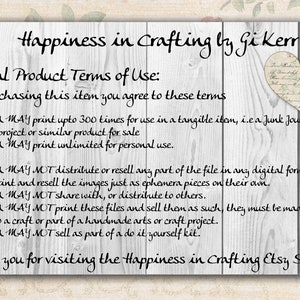 Scrap Script Ephemera - Instant Digital Download, Printable, Digital ...
