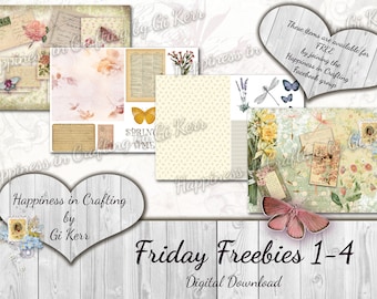 Digital Drawing & Illustration Friday Freebies 65-68 Instant Digital ...