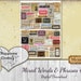 Mixed Words & Phrases 6 160 Pieces Instant Digital Download, Printable ...