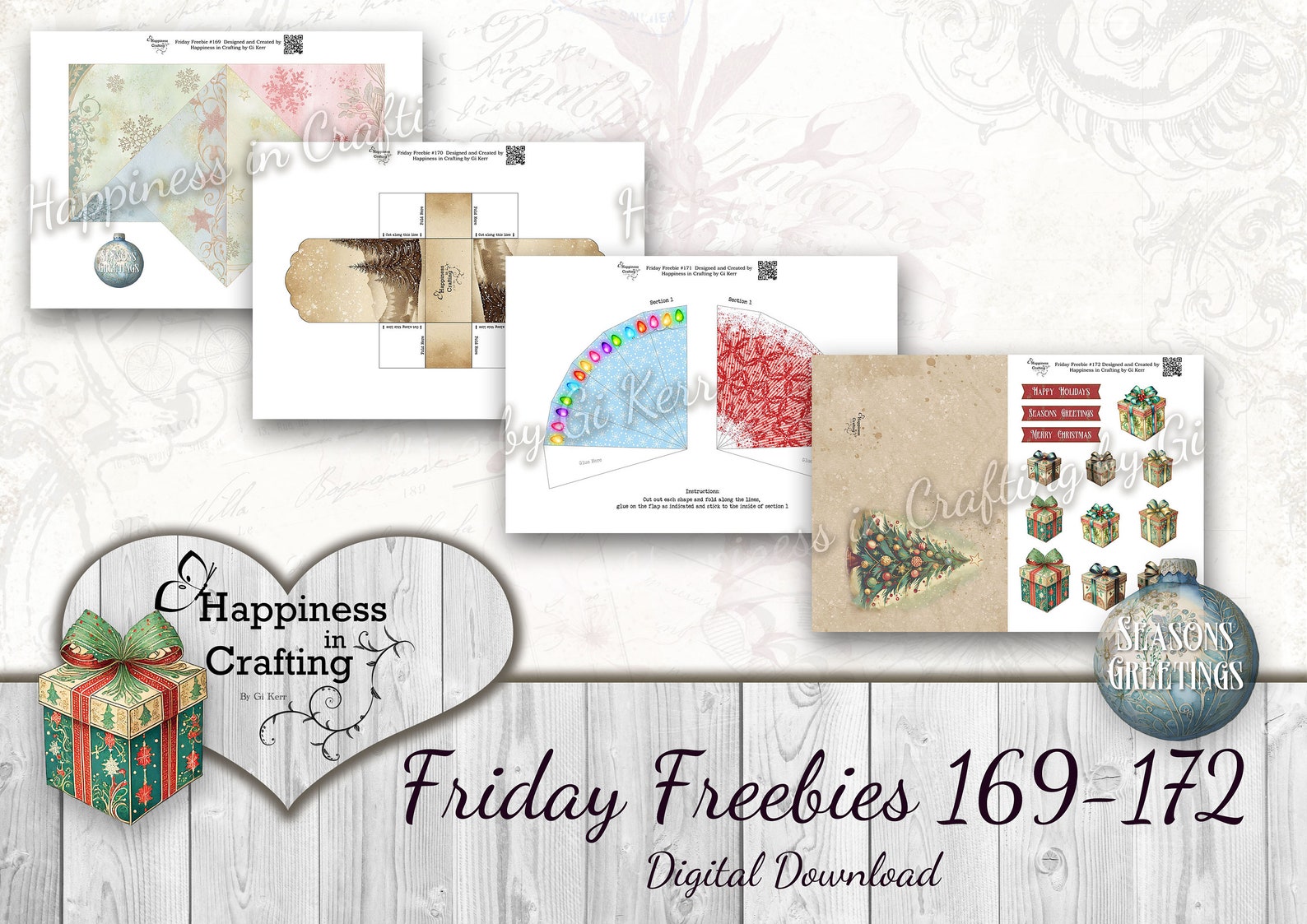Friday Freebies 169-172 - Instant Digital Download - Etsy