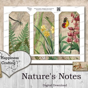 Nature's Notes - Instant Digital Download, Printable, Digital Kit for ...