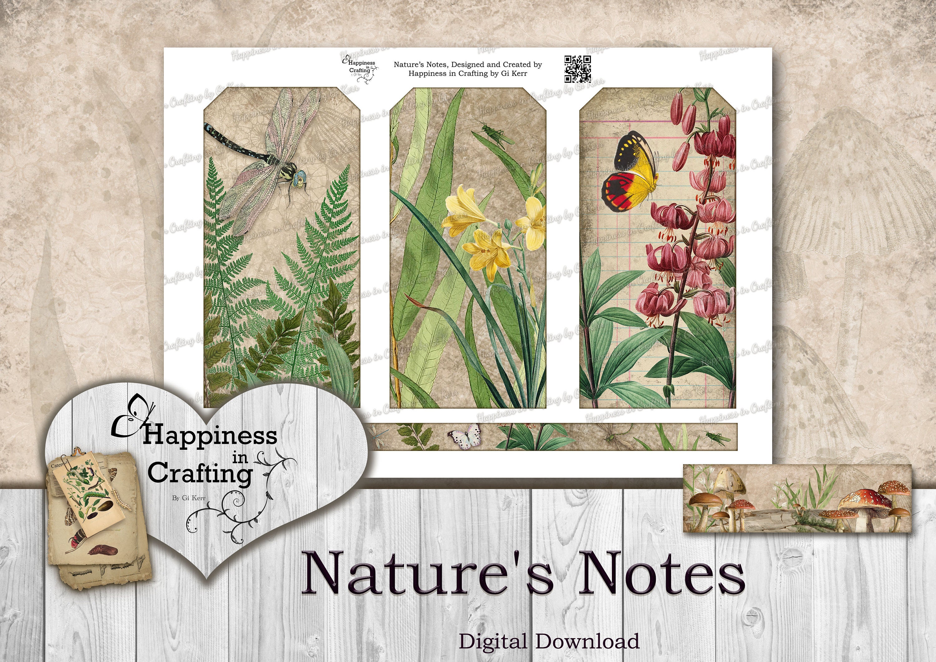 Nature's Notes - Instant Digital Download, Printable, Digital Kit for ...