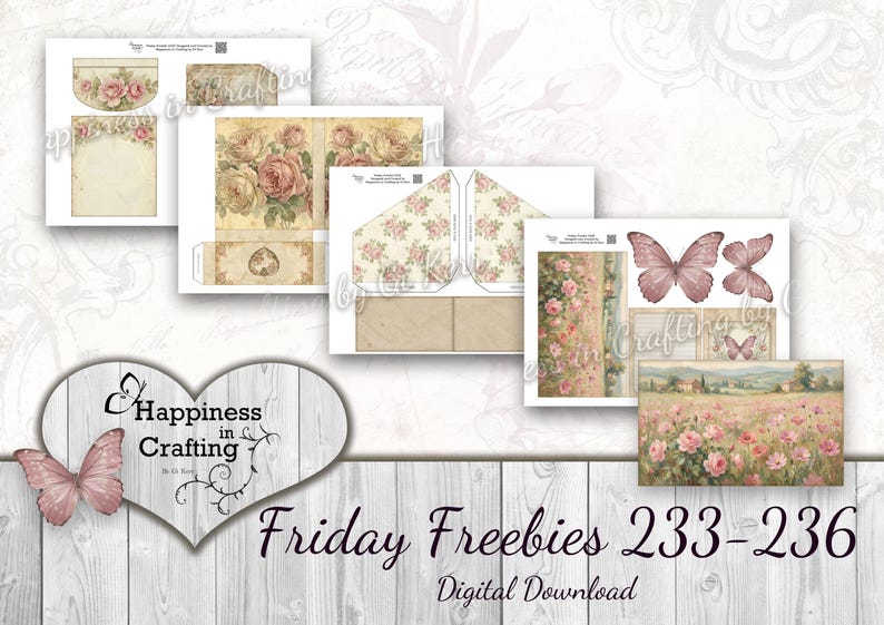 Friday Freebies 233-236 - Instant Digital Download - Etsy