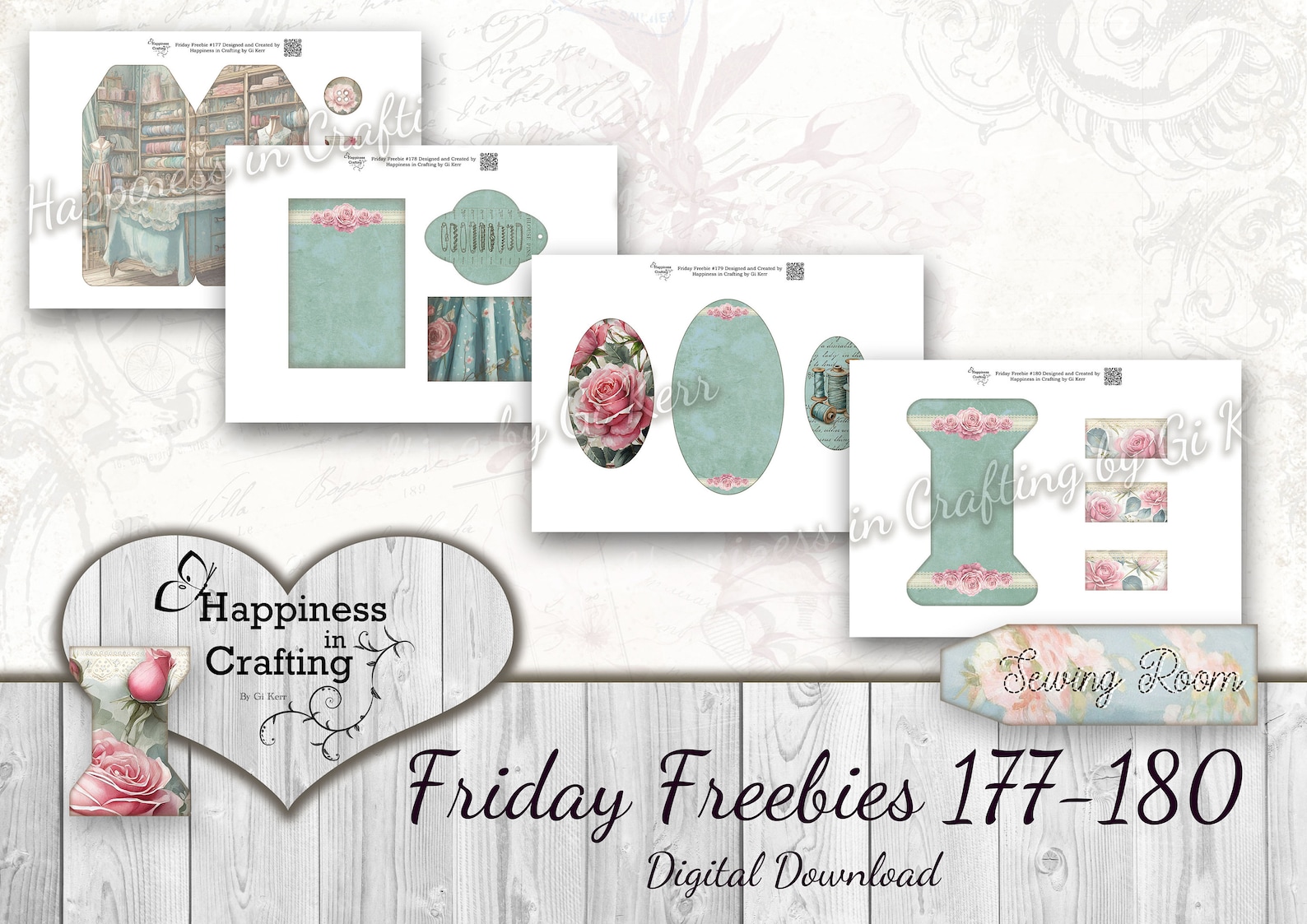 Friday Freebies 177-180 - Instant Digital Download - Etsy