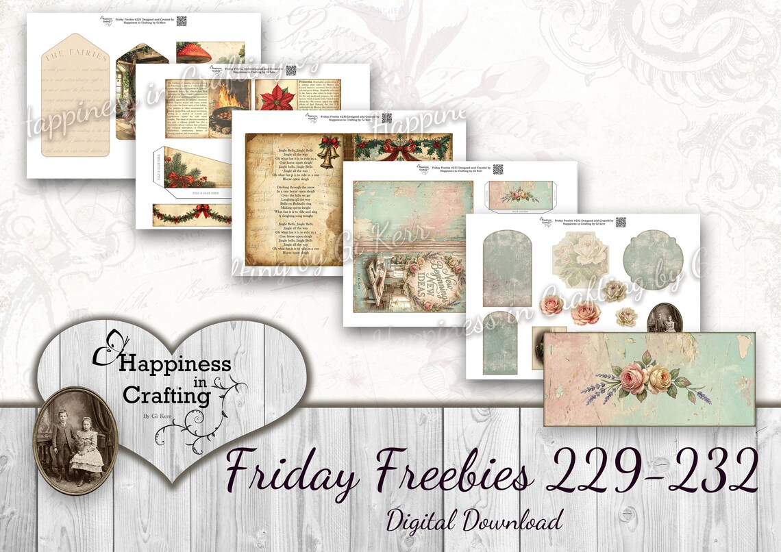 Friday Freebies 229-232 - Instant Digital Download - Etsy