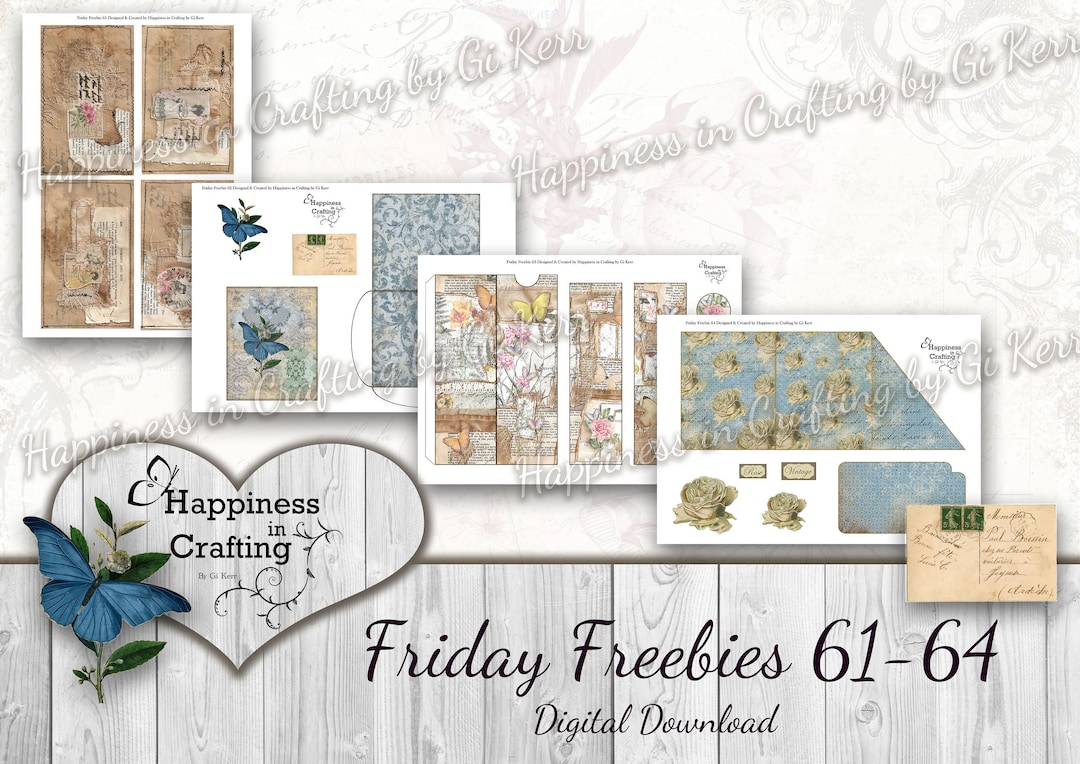 Friday Freebies 61-64 - Instant Digital Download - Etsy