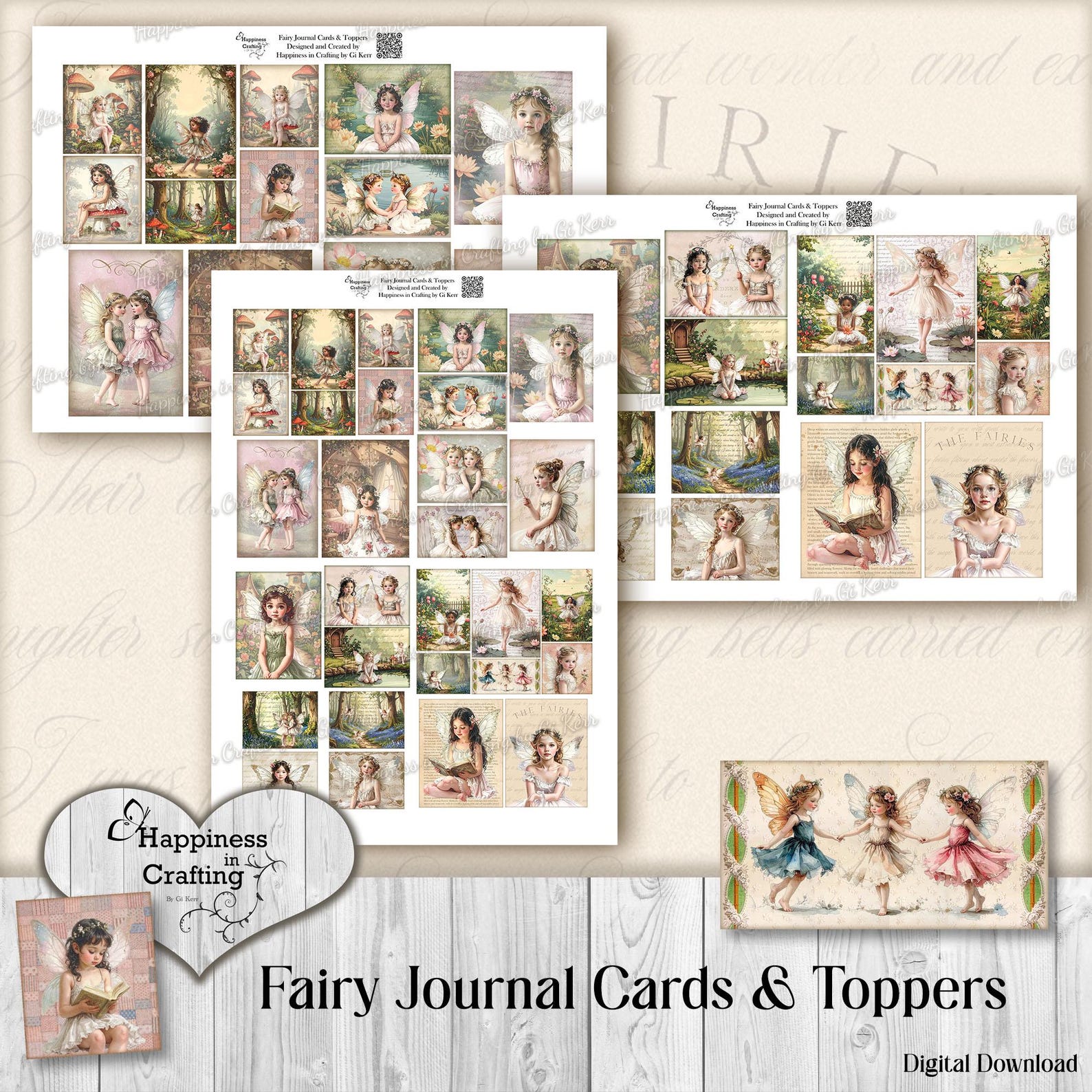 Fairy Journal Cards & Toppers - Instant Digital Download, Printable ...