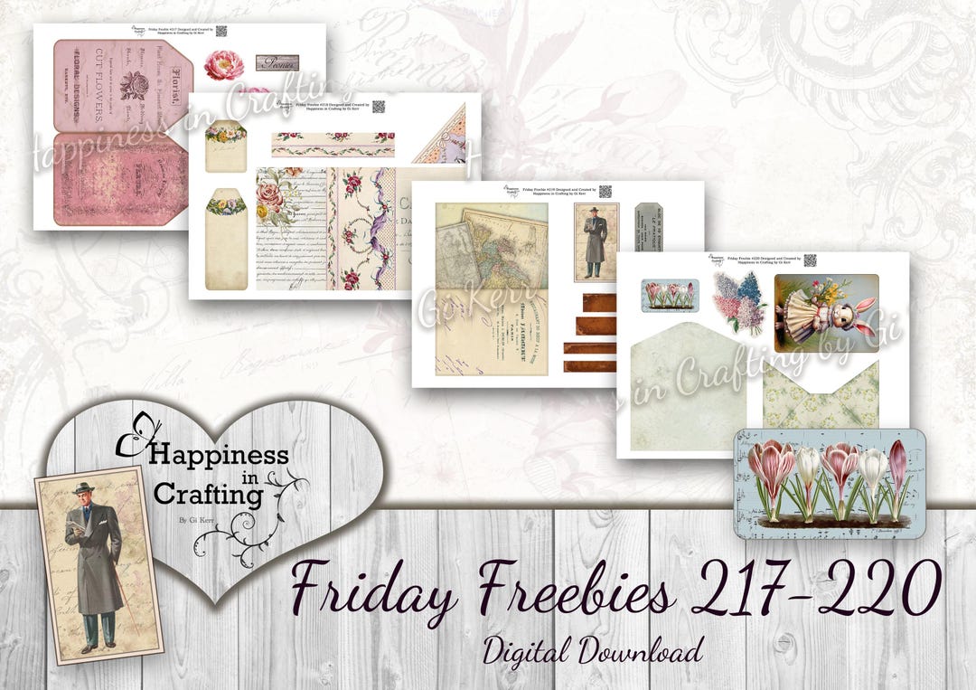 Friday Freebies 217-220 - Instant Digital Download - Etsy