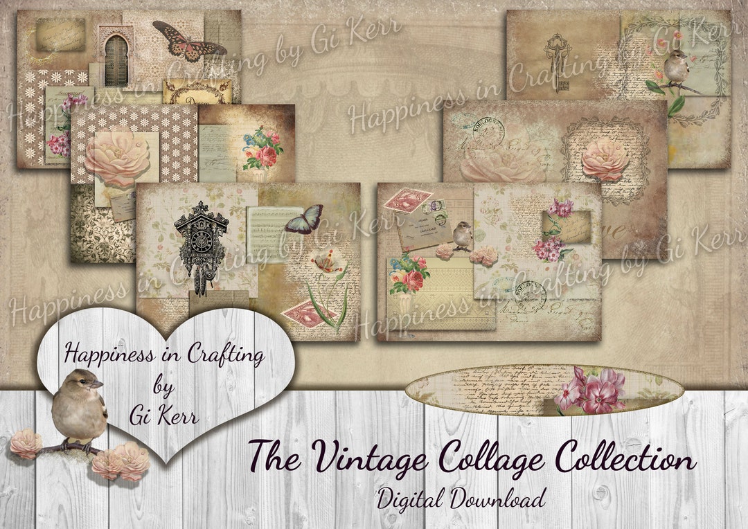 The Vintage Collage Collection - Instant Digital Download, Printable ...