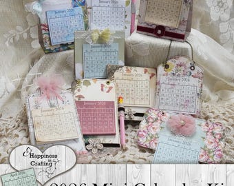 2026 Mini Calendar Kit - Instant Digital Download, Printable, Digital ...