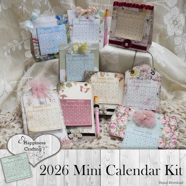Mini Calendar - Etsy