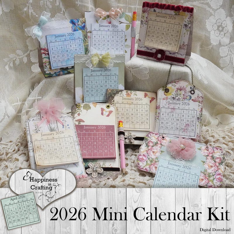 Mini Calendars - Etsy