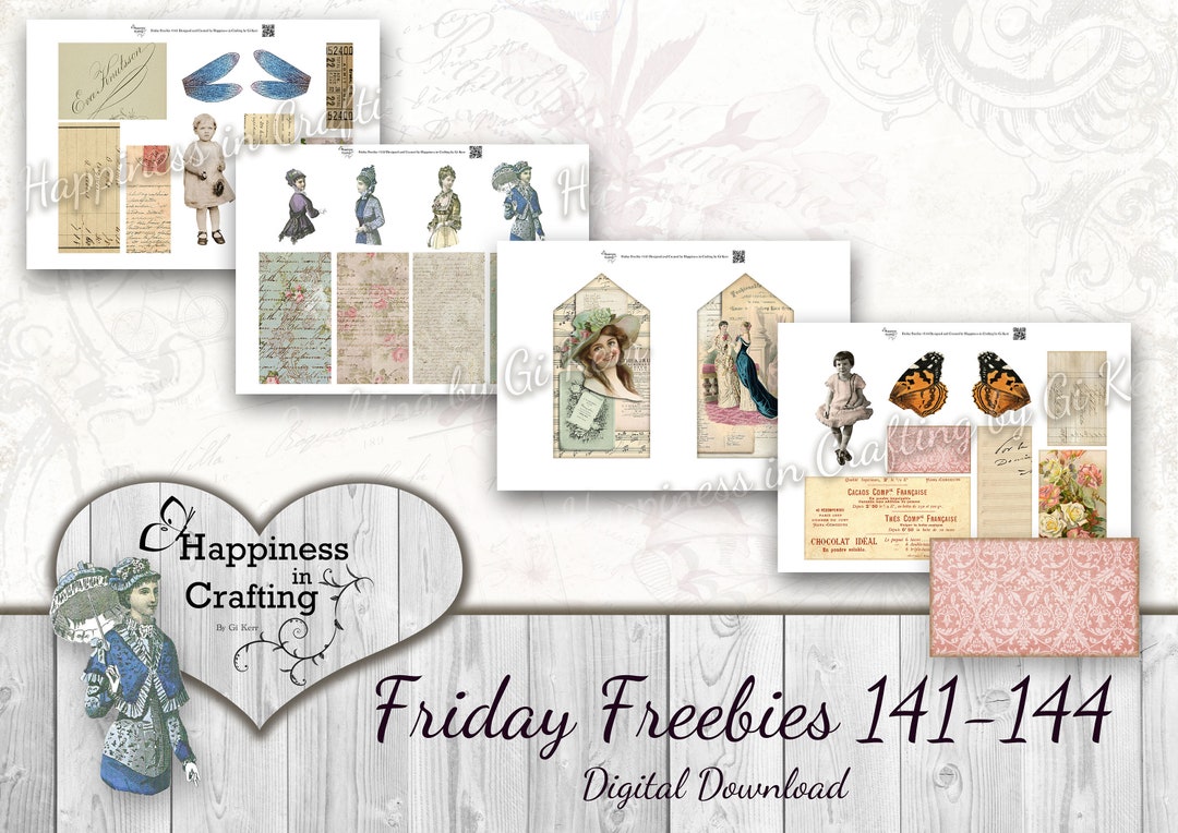Friday Freebies 141-144 - Instant Digital Download - Etsy