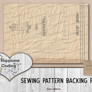 Sewing Pattern Backing Papers - Instant Digital Download, Printable ...