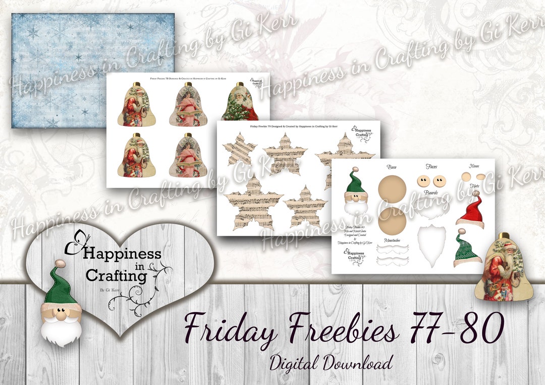 Friday Freebies 77-80 - Instant Digital Download - Etsy