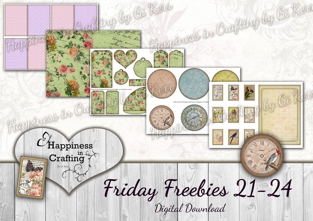 Friday Freebies 21-24 - Instant Digital Download - Etsy