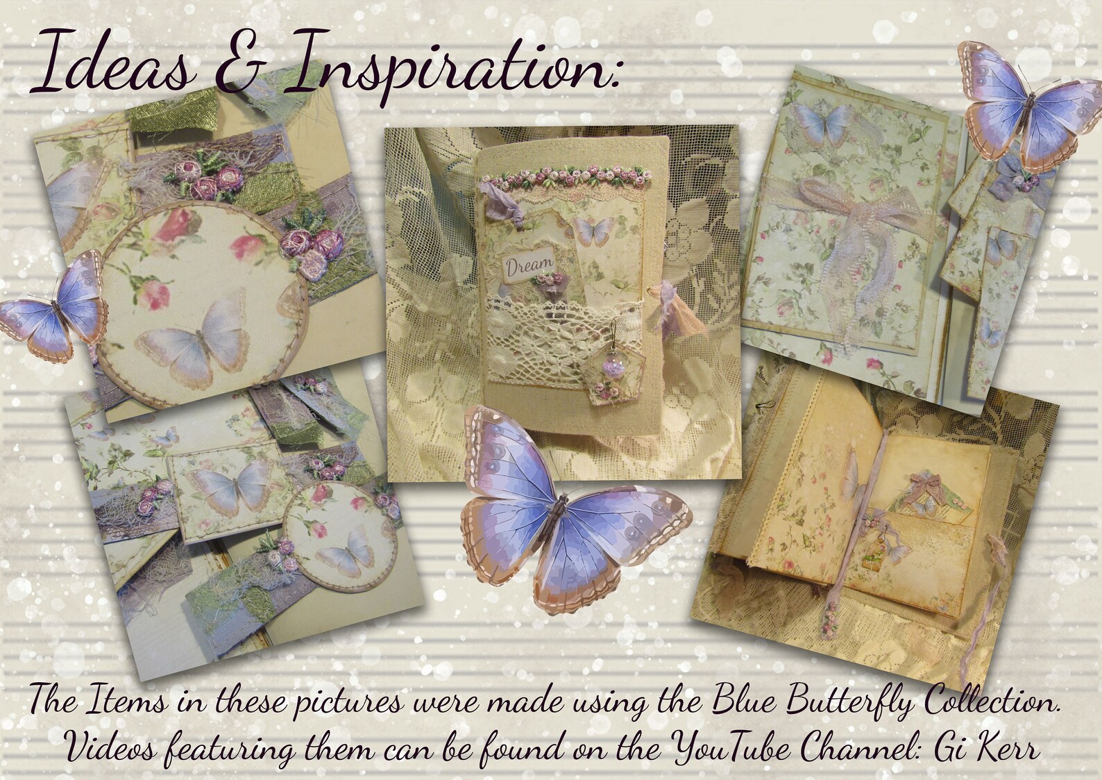 The Blue Butterfly Collection - Instant Digital Download, Printable ...