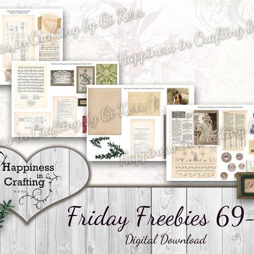 Friday Freebies 45-48 Instant Digital Download - Etsy