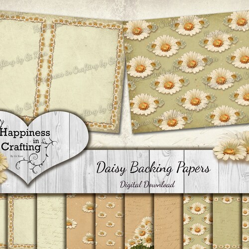 Backing Papers Set 3 Instant Digital Download Printable | Etsy