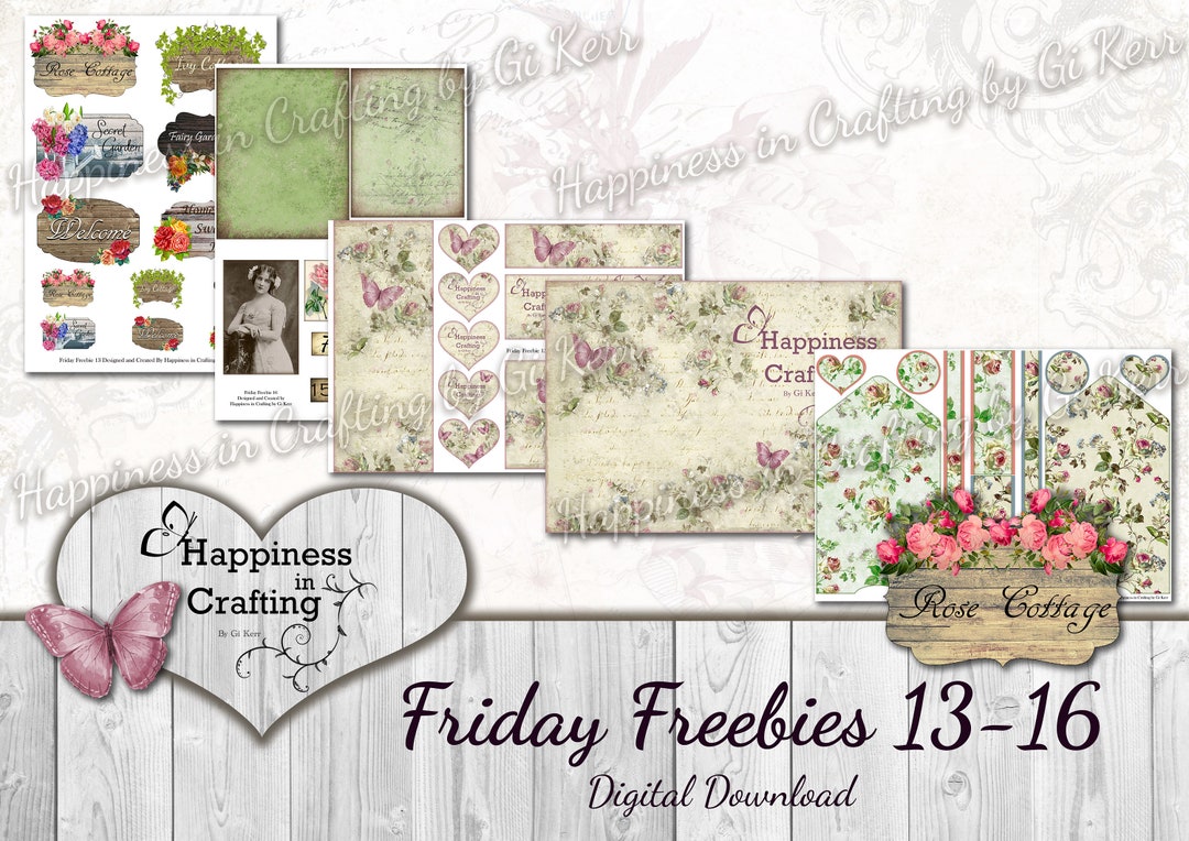 Friday Freebies 13-16 - Instant Digital Download - Etsy