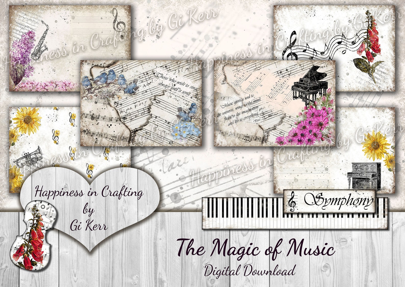 The Magic of Music - Instant Digital Download, Printable, Digital Kit ...