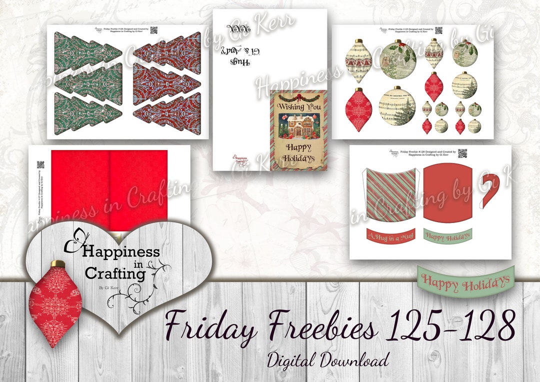 Friday Freebies 125-128 - Instant Digital Download - Etsy