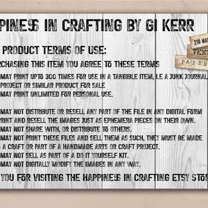 Grungy Industrious Journal Words Instant Digital Download, Printable ...