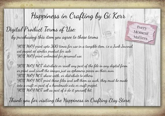 Digital Mixed Words & Phrases # 5-228 Pieces Printable Scrapbooking Gi ...