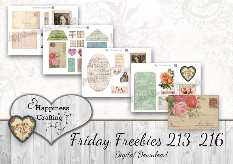 Friday Freebies 213-216 - Instant Digital Download - Etsy