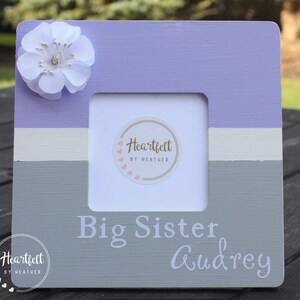 Personalized Big Sister Picture Frame - Big Sister Gift From Baby - Big ...