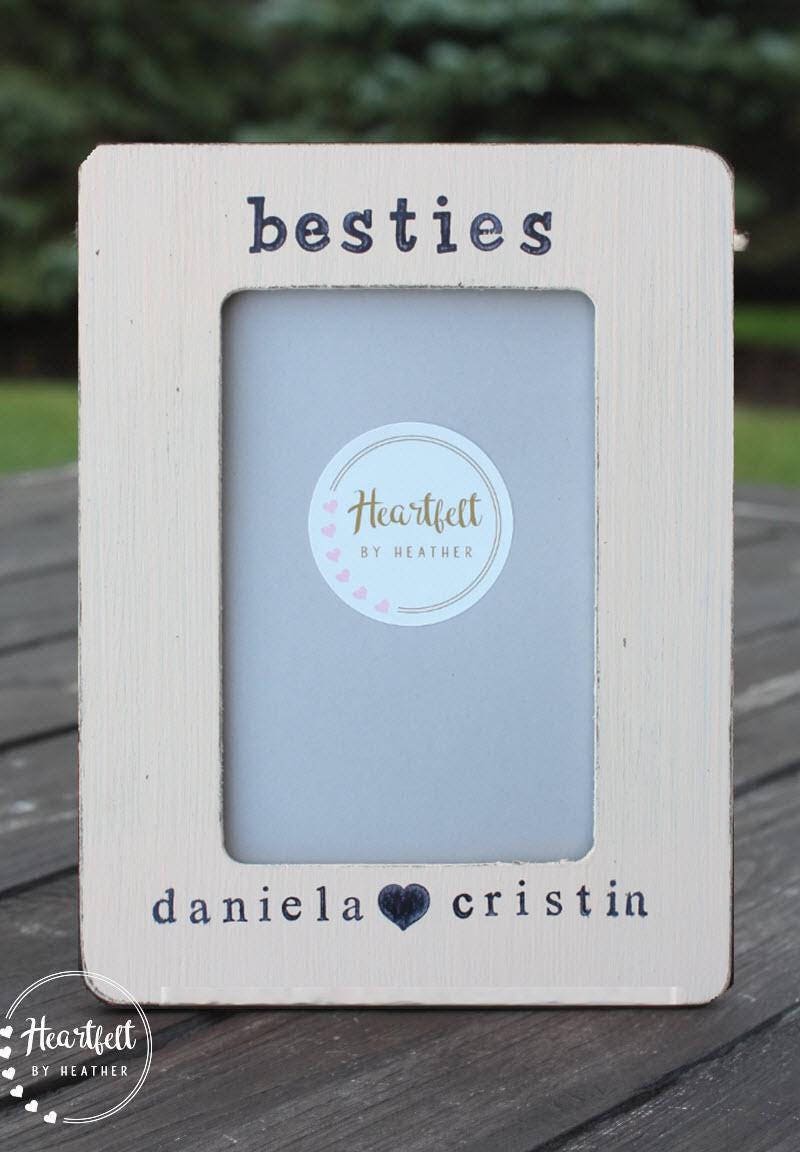 Besties Personalized Picture Frame Best Friends Frame Best | Etsy