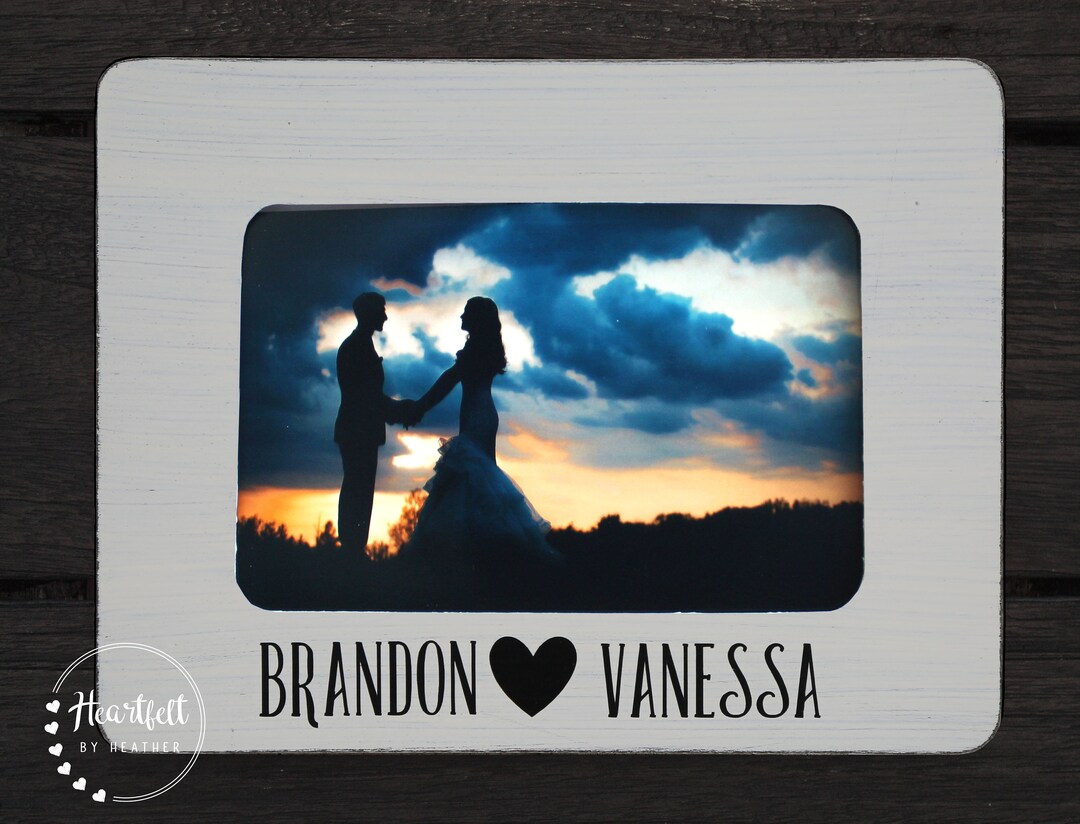 Personalized Wedding Picture Frame 4x6 - Unique Wedding Gifts for ...