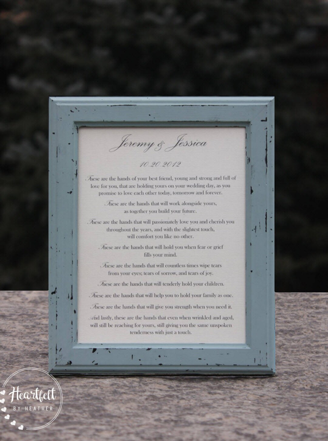 Marriage Blessing Poem - Personalized Wedding Blessing Bride Gift From ...