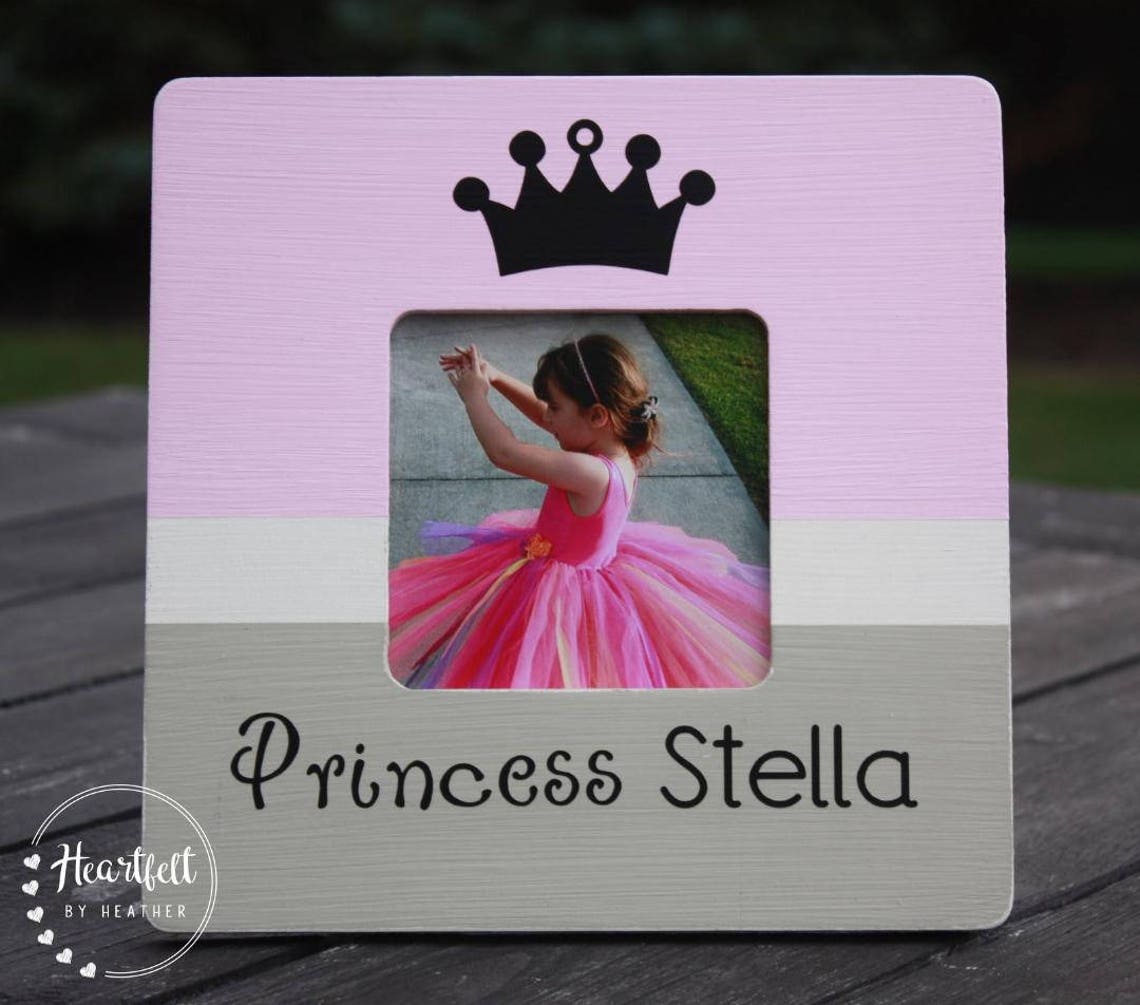 Personalized Princess Photo Frame – Custom Baby Girl Gift - Etsy
