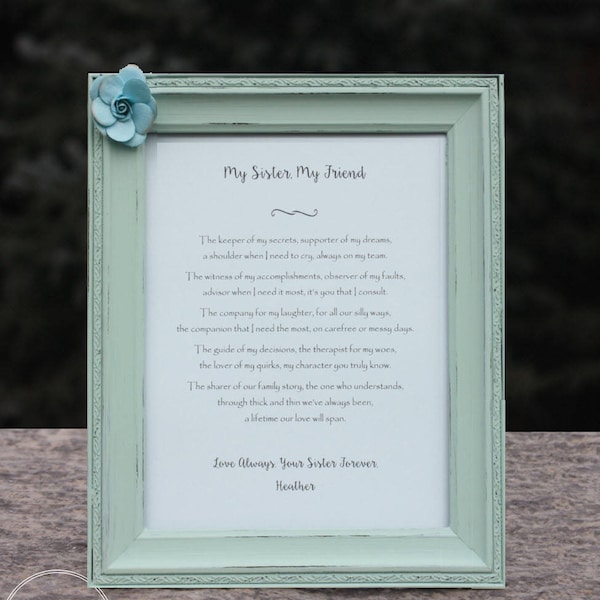 Sister Poem - Etsy
