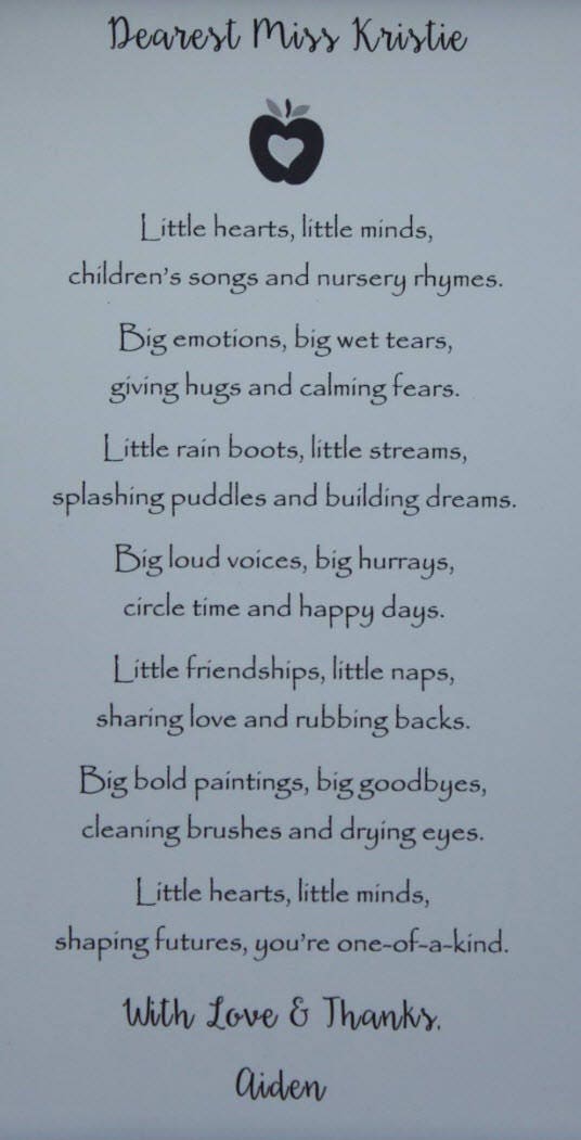 Personalized Poem 10-15 Lines Custom Poem Print for - Etsy