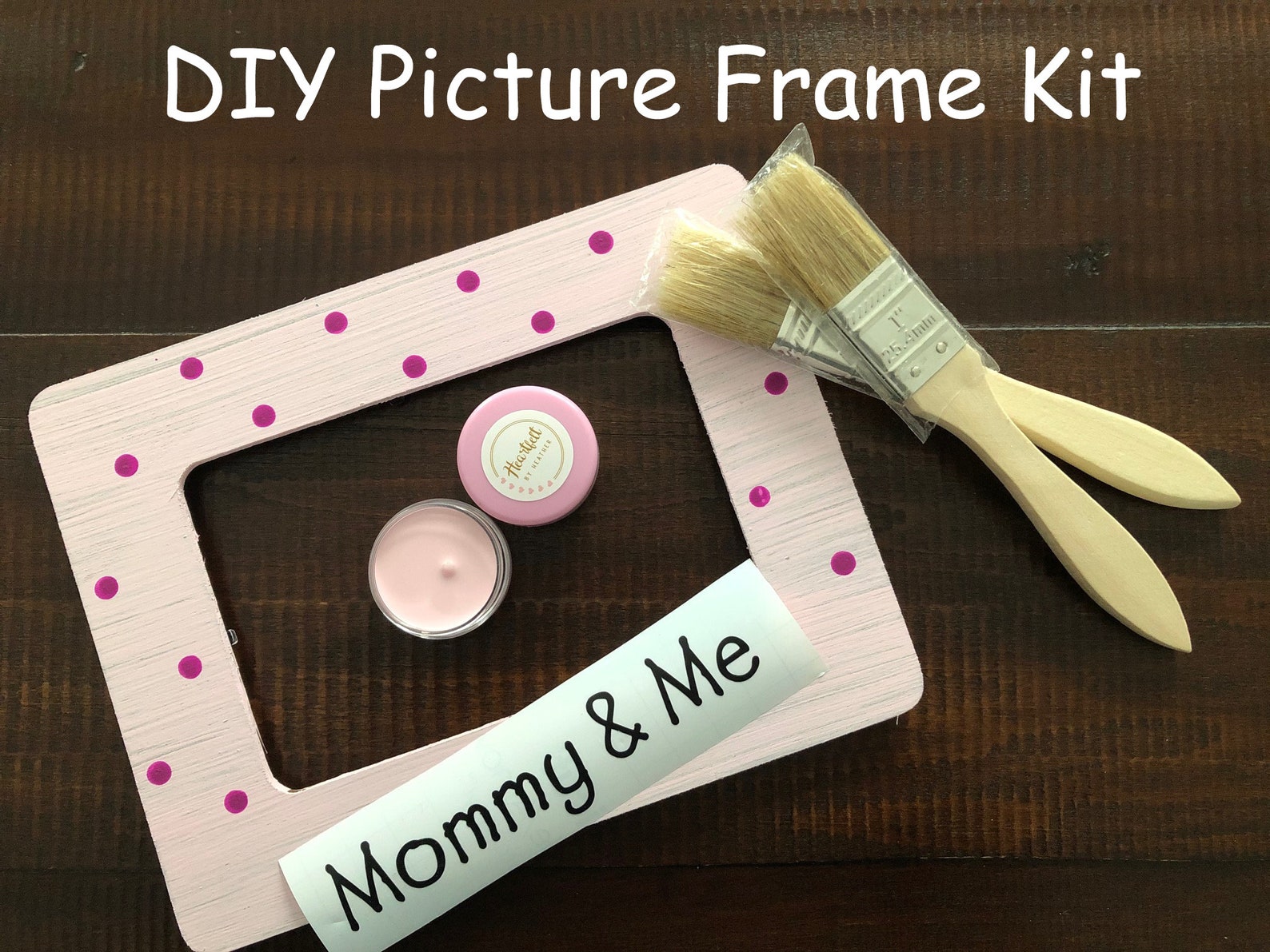 DIY Craft for Mom - Do-it-yourself Picture Frame Kit - Gift for Mommy ...
