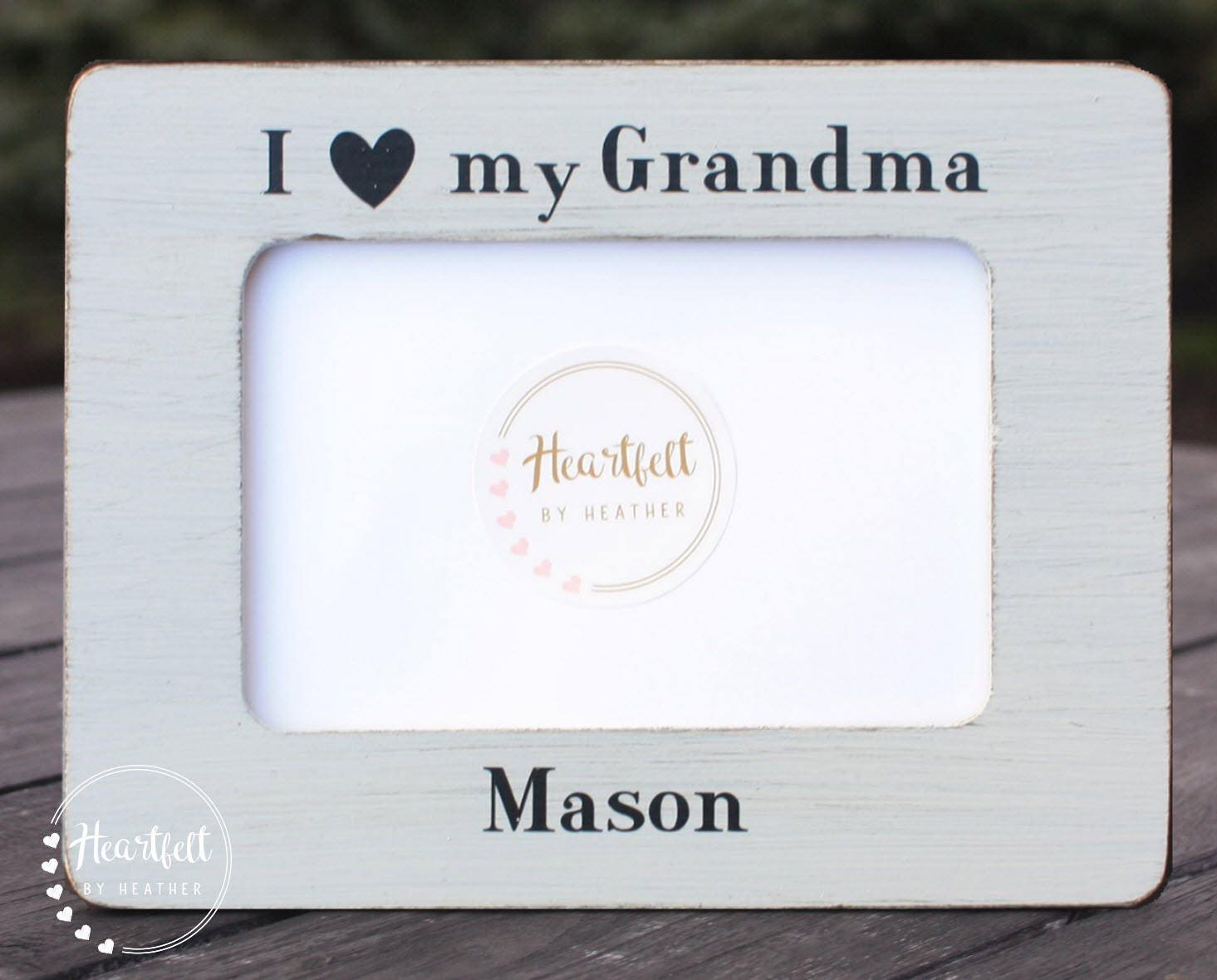 Custom I Love My Grandma Frame Grandma Picture Frame 4x6 | Etsy