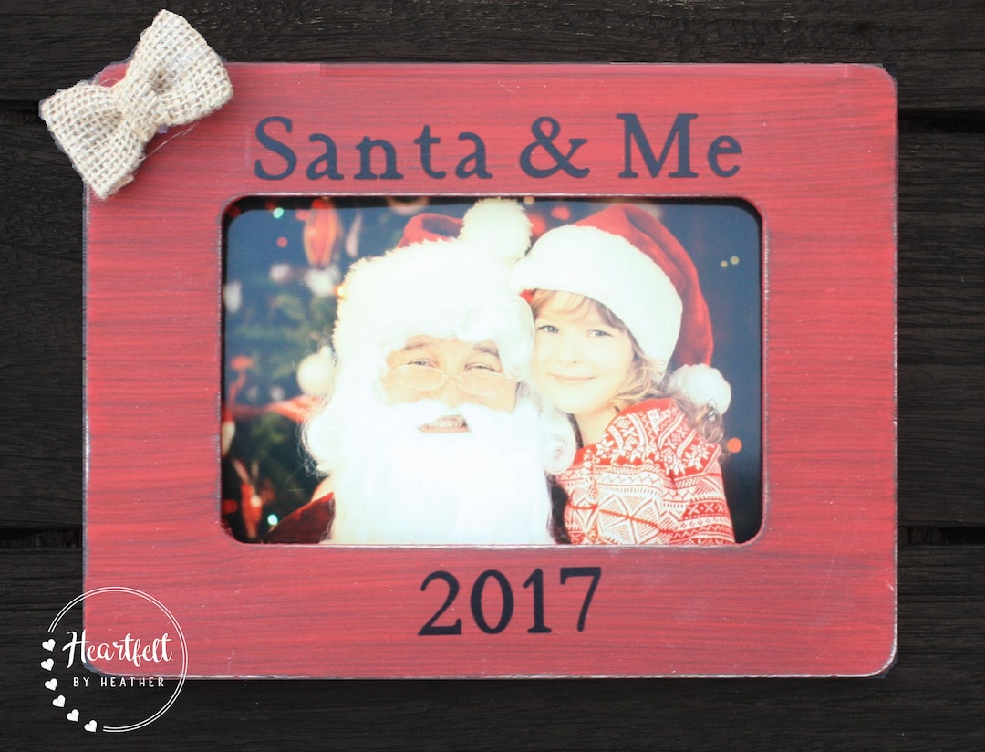 Santa Frame Santa and Me Frame Personalized Picture Frames Christmas ...