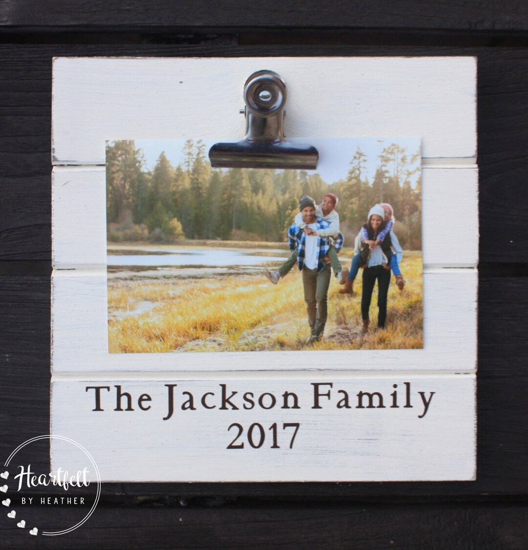 Christmas Family Photo Frame Personalized Family Frame Holiday Photos ...