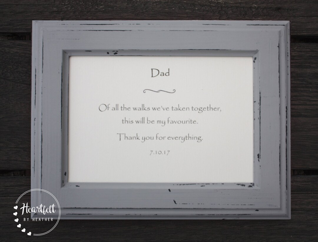 Father of the Bride Poem - Wedding Day Gift for Father From Daughter ...